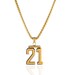 Premium Number Pendants - Gold - Etsy