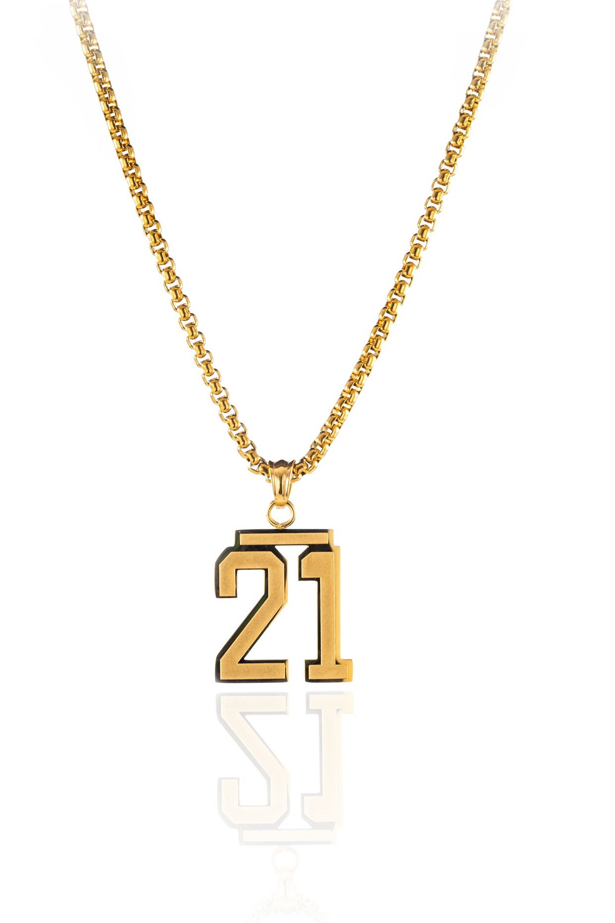 Premium Number Pendants Gold | Etsy