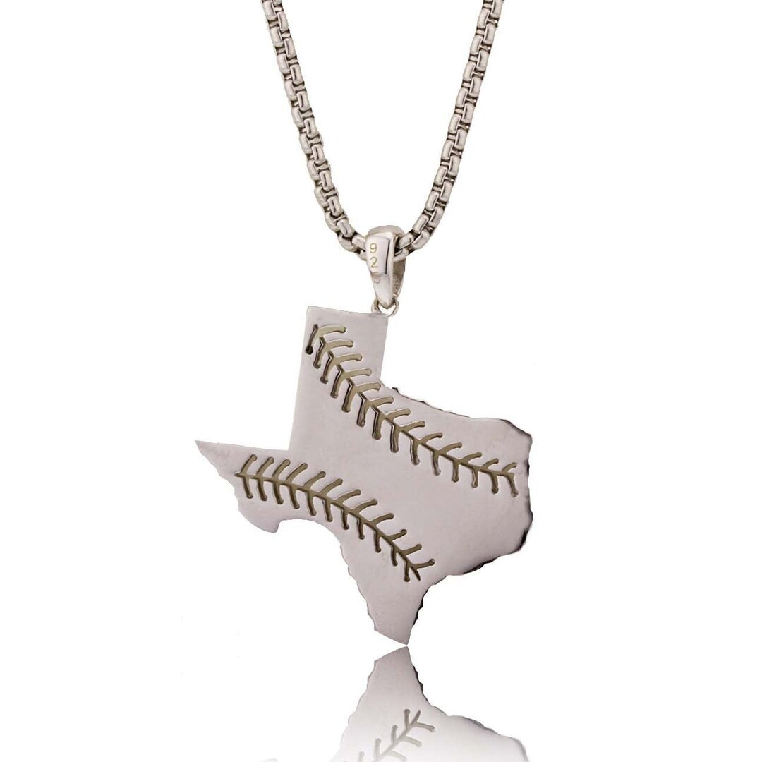 Texas Baseball Pendant - Etsy
