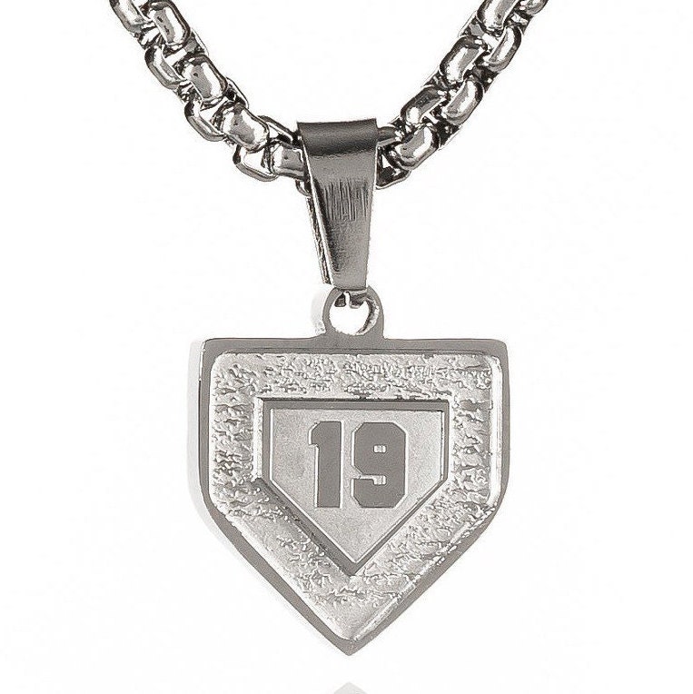 Home Plate Number Pendant Silver - Etsy