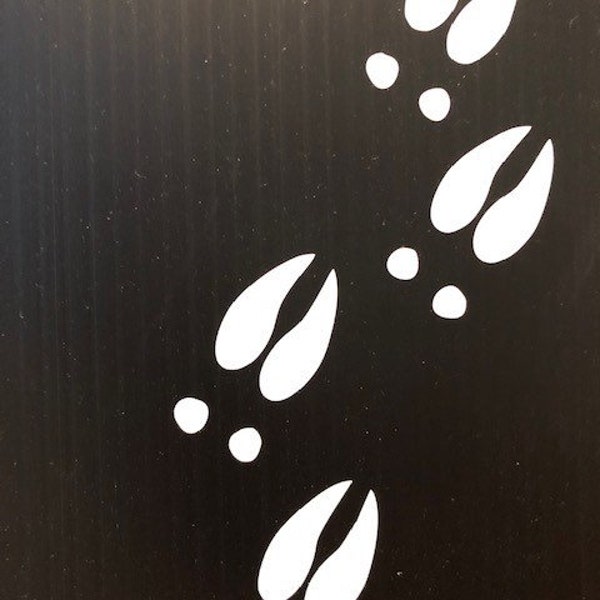 Deer Tracks Decal - Etsy