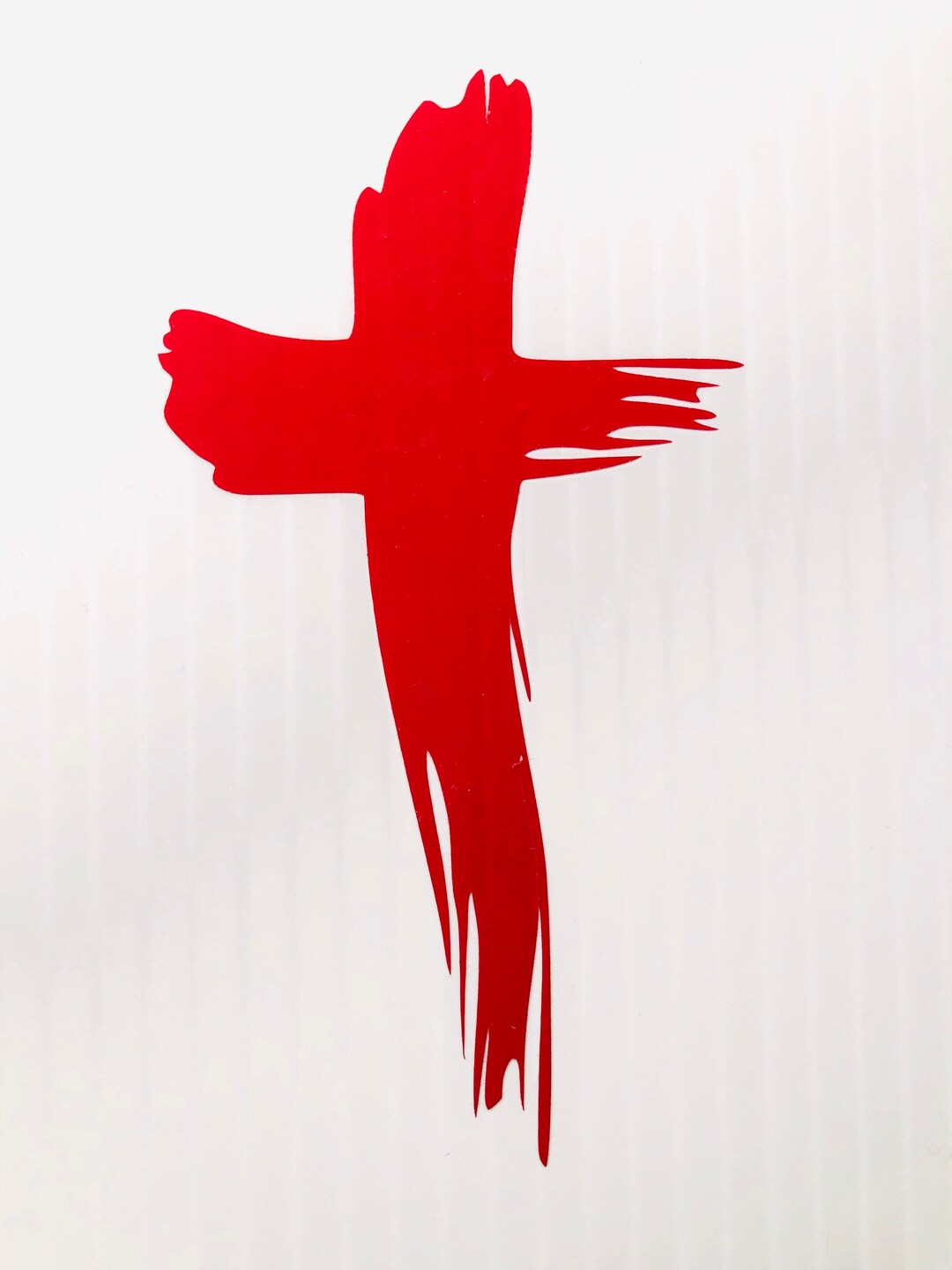 Cross Vinyl Window Decal. - Etsy