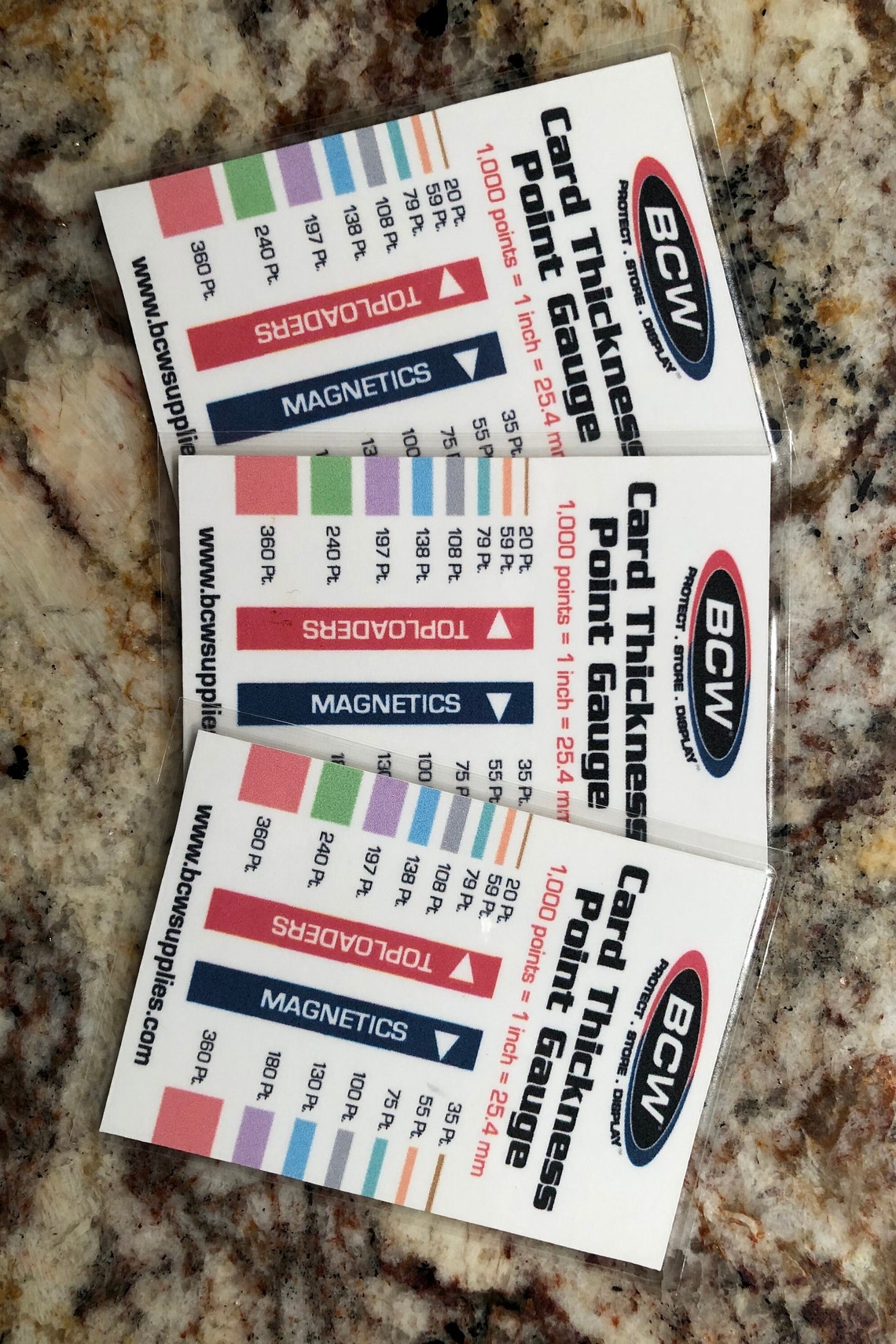 Trading Card Thickness Gauge Guide by BCW - Etsy