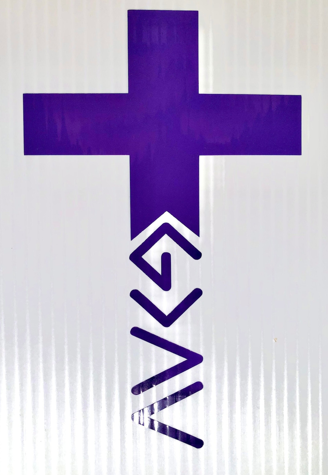 God is Greater Than the Highs and Lows Cross Window Decal. - Etsy