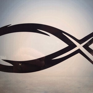 Jesus Fish With Cross Vanity Aluminum License Plate. - Etsy