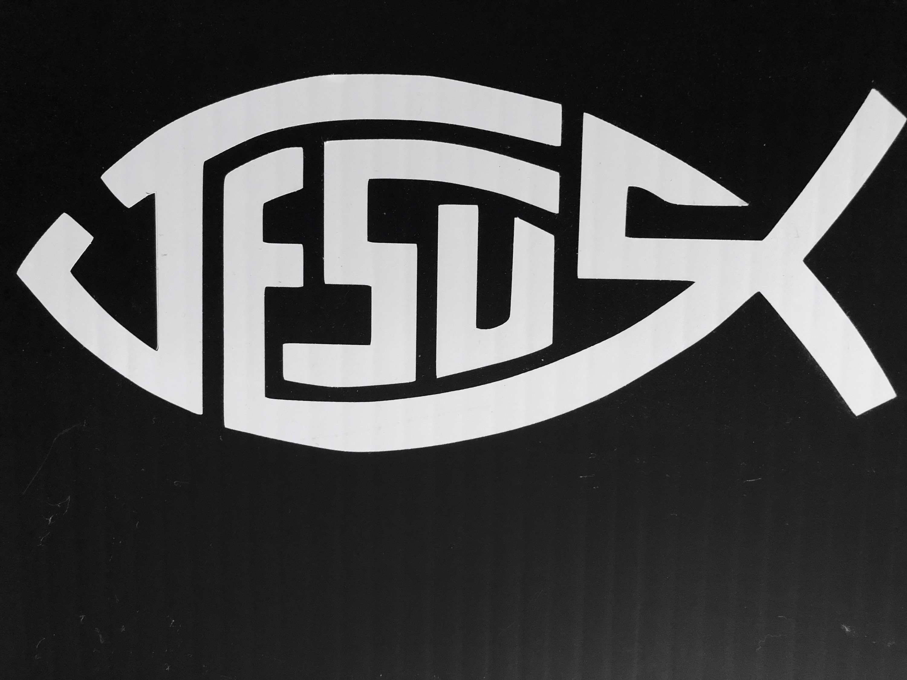 Jesus Fish Window Decal. - Etsy