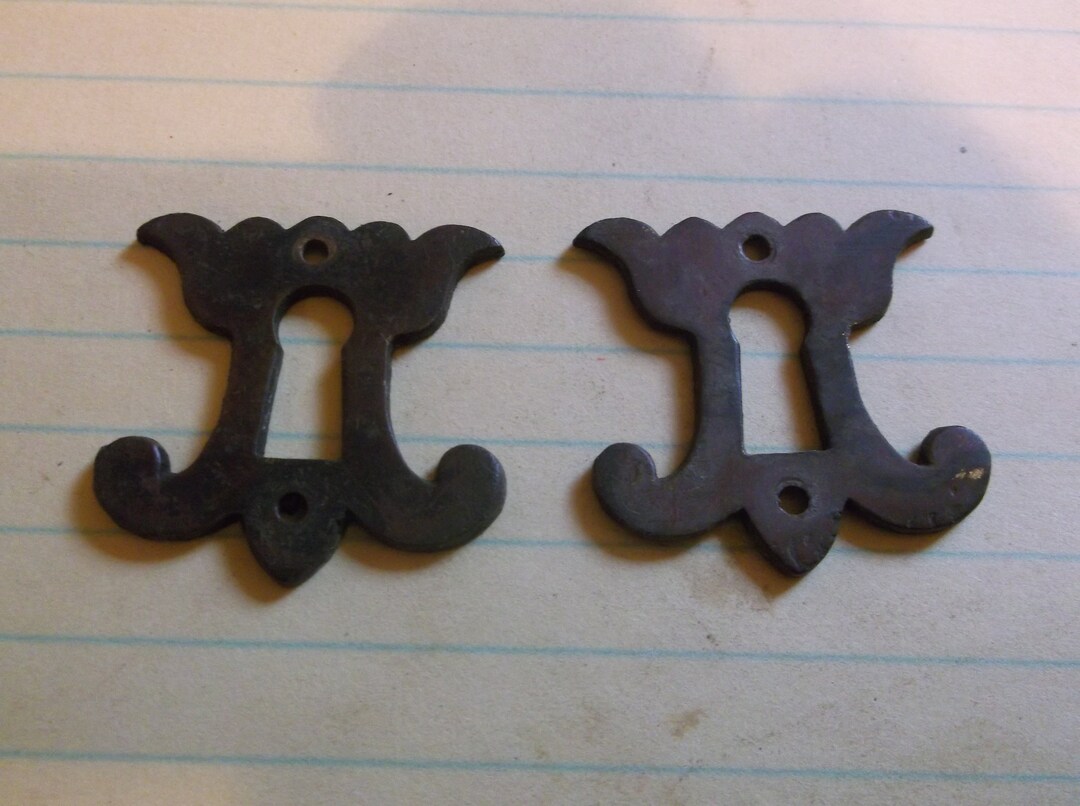 Vintage Skeleton Key Lockplate Covers - Pair - Etsy