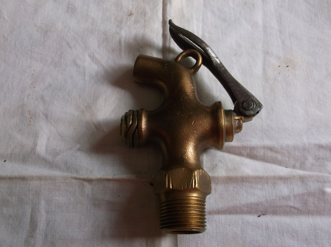 Vintage National Brass Locking Spigot Valve - Etsy