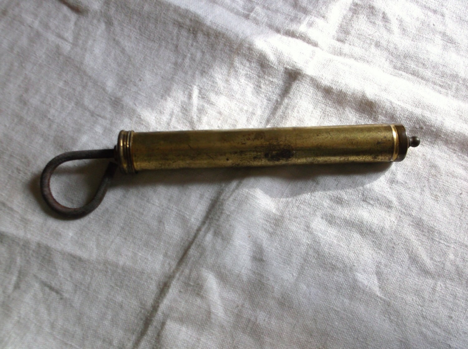 Vintage Brass Metal Grease Gun - Etsy