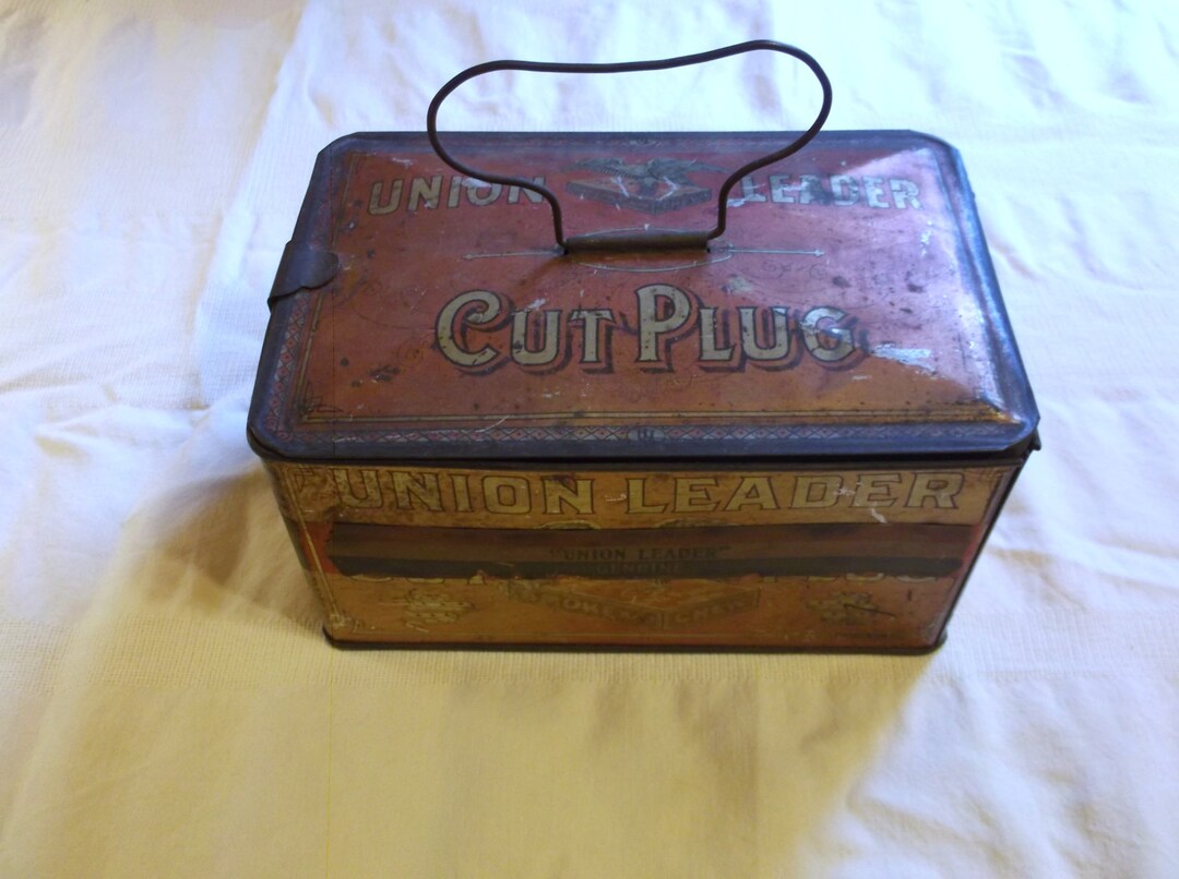 Vintage Union Leader Cut Plug Tobacco Tin - Etsy