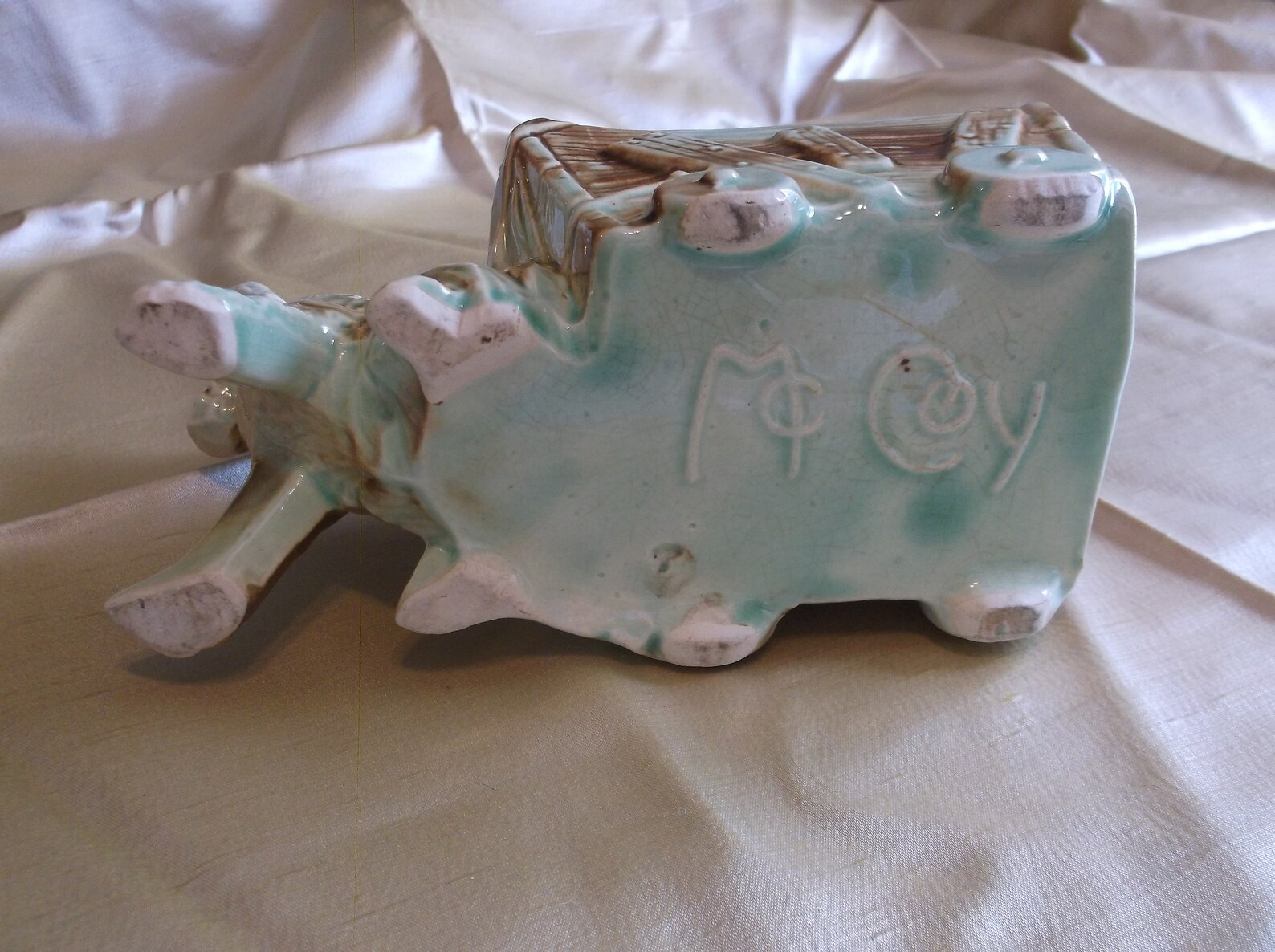 Vintage Mccoy Dog and Cart Planter - Etsy