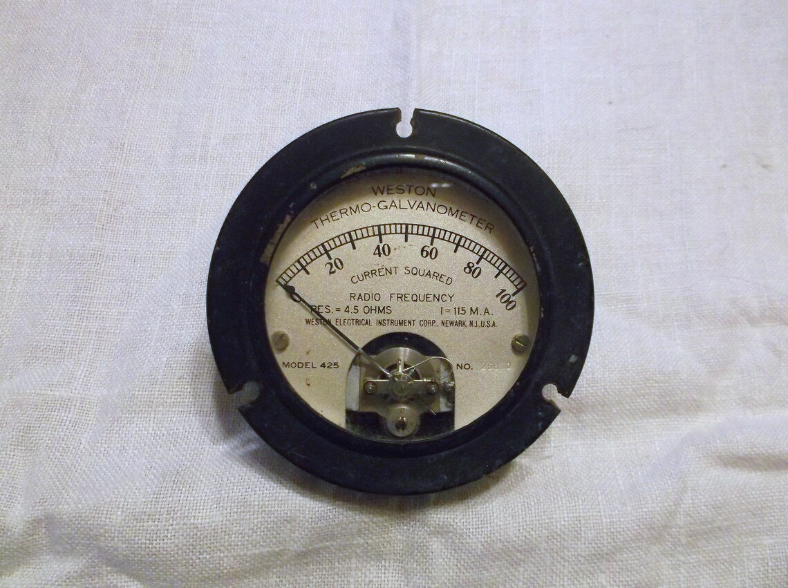 Weston Thermo-Galvanometer Model 425 Radio Frequency Gauge | Etsy
