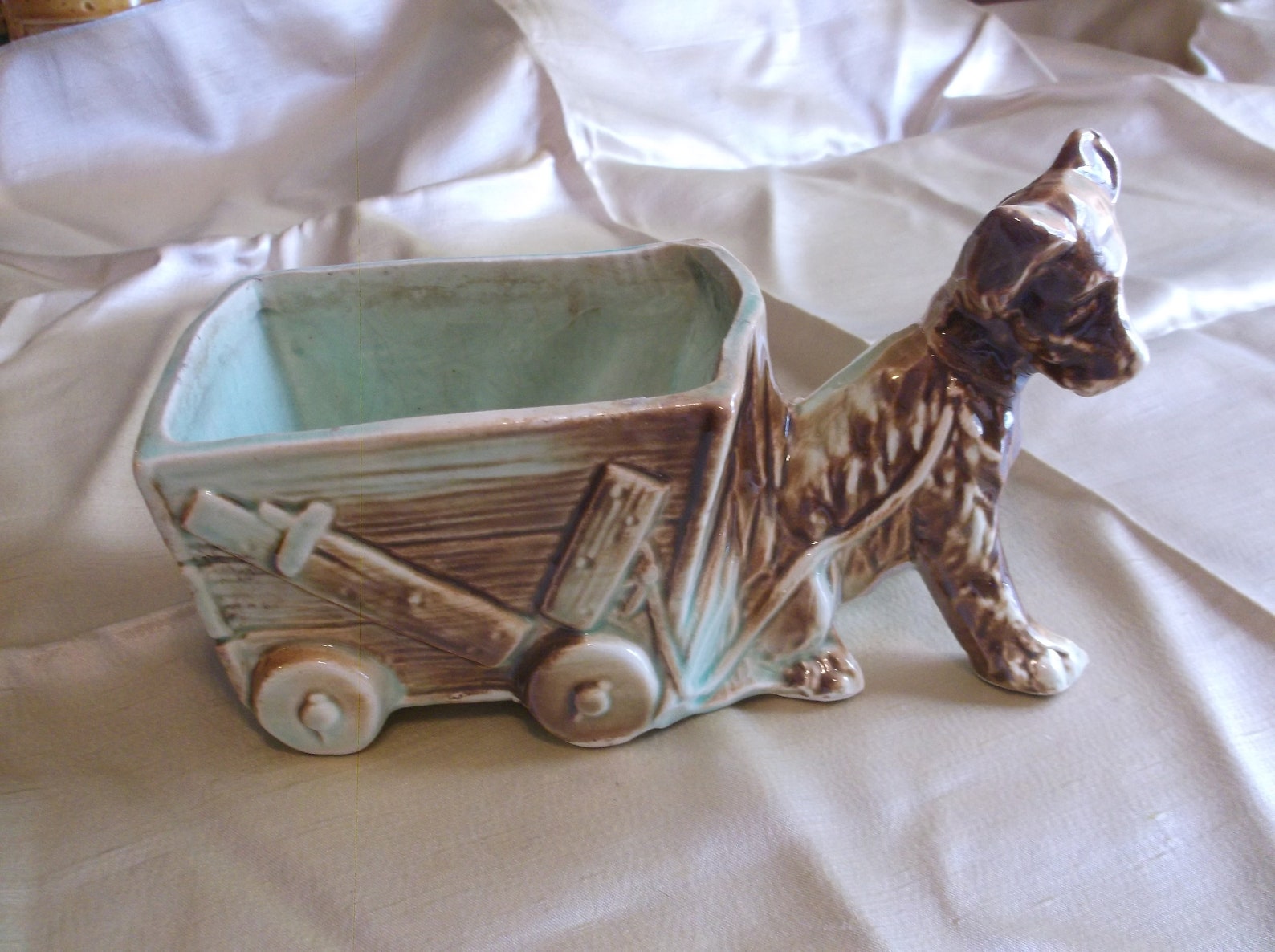 Vintage Mccoy Dog and Cart Planter - Etsy
