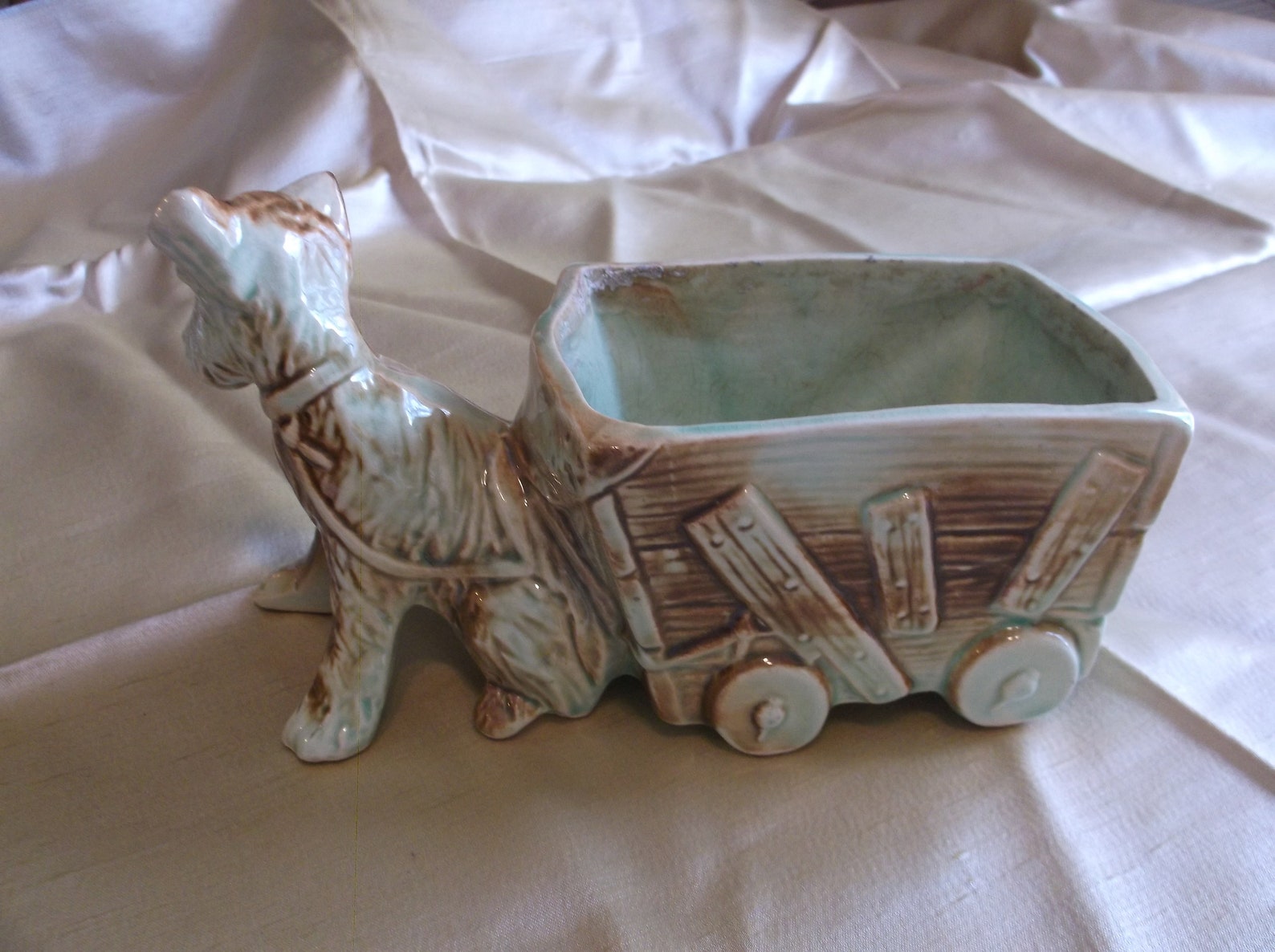 Vintage Mccoy Dog and Cart Planter - Etsy