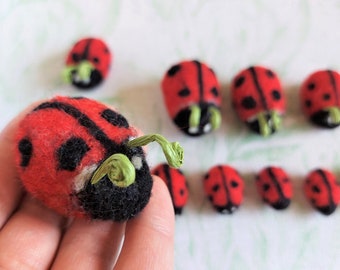 Felt Ladybug - Etsy