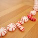 Red Peppermint Candy Garland | Felt Peppermint Patties Garland ...