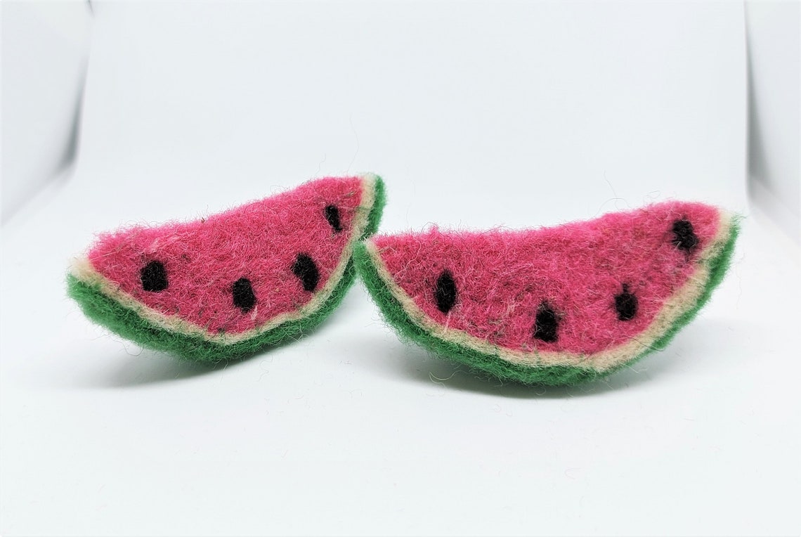 Felt Watermelon Slice / Felt Summer Fruits / Felt Watermelon - Etsy