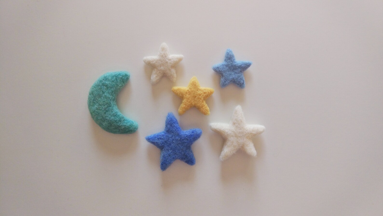 Moon and Stars Felt Mobile Felt Baby Mobile Felt Balls Felt - Etsy