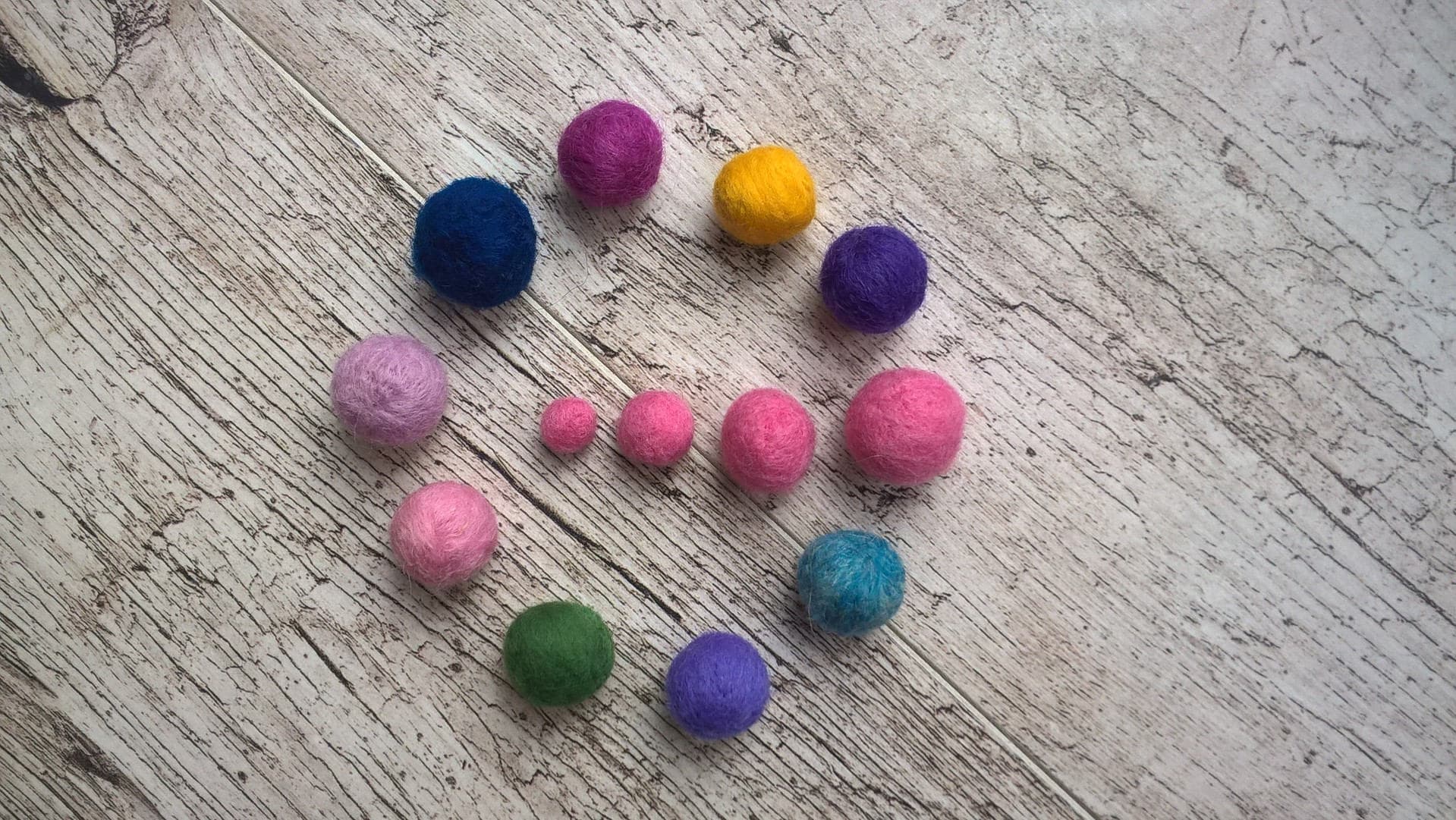 Wool Felt Balls Mix and Match Wool Felt Balls Multicolored | Etsy