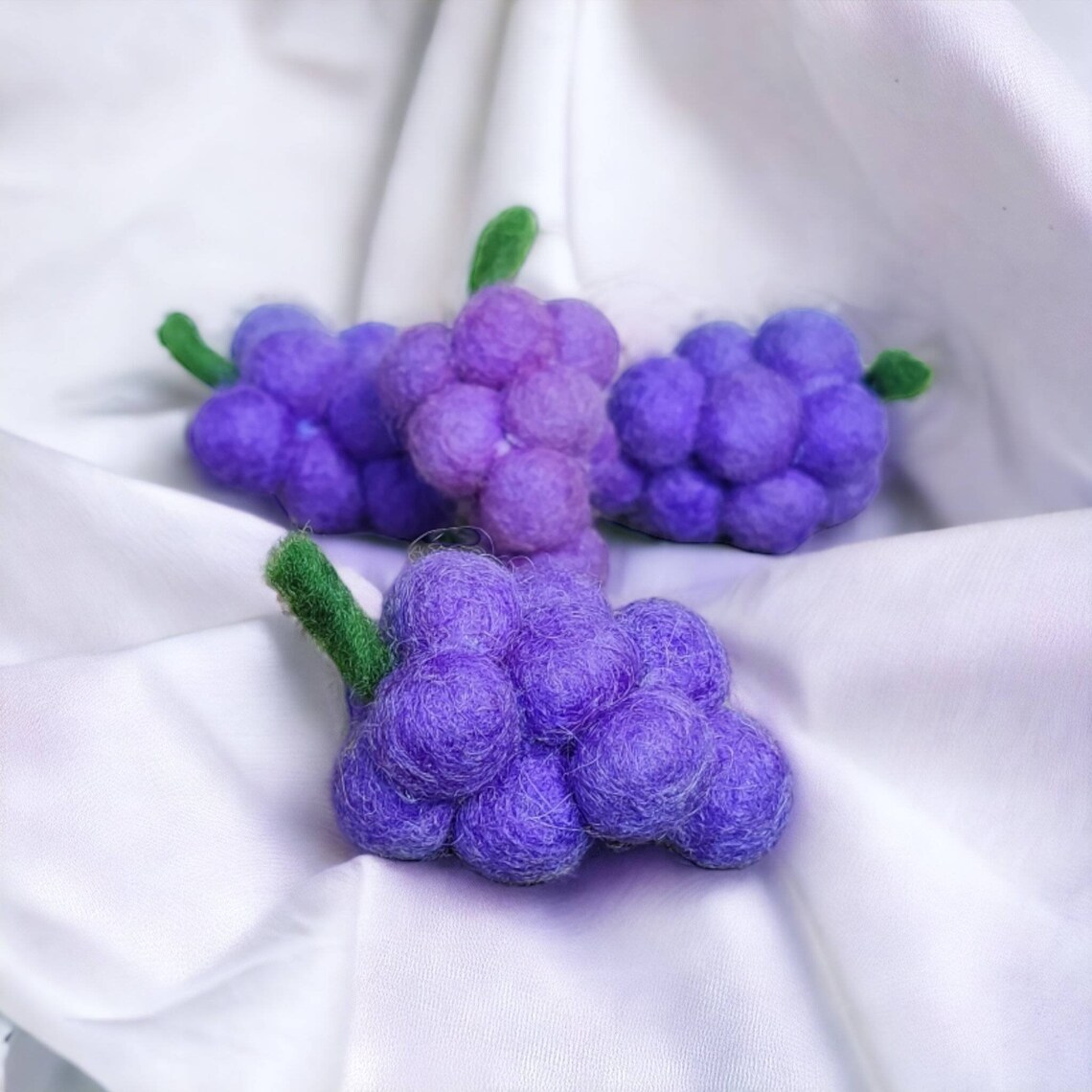 Felt Grapes - Purple Grapes - Felted Grapes - Concord Grapes - Etsy
