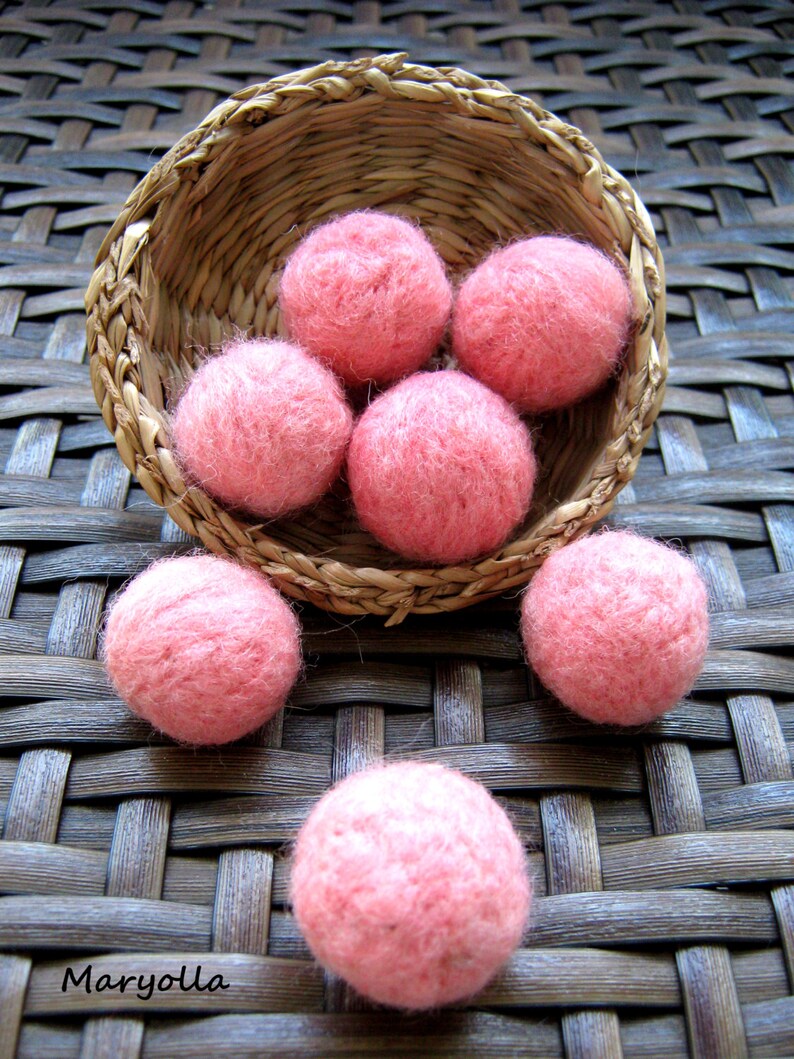 Jumbo giant wool felt balls large baby pink felt balls | Etsy