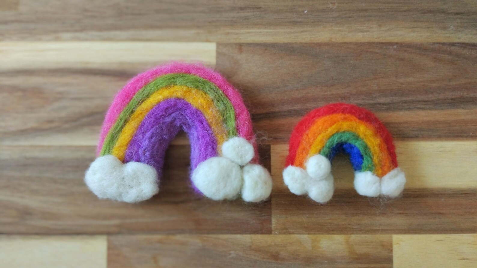 Felt Rainbows Felted Rainbows Large Felt Rainbows Wool Felt - Etsy