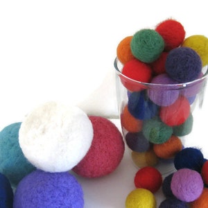 Jumbo Felt Balls - Large Felt Balls - Felt Balls in Bulk, Felt Beads ...