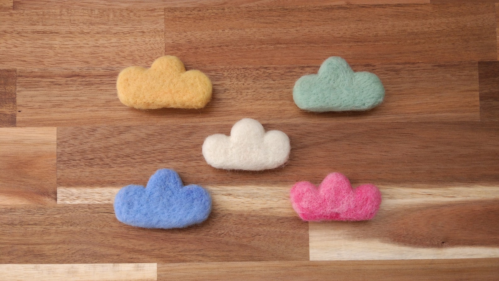Handmade Wool Felt Clouds, Nursery Garland Decor, Waldorf Toy - Etsy UK