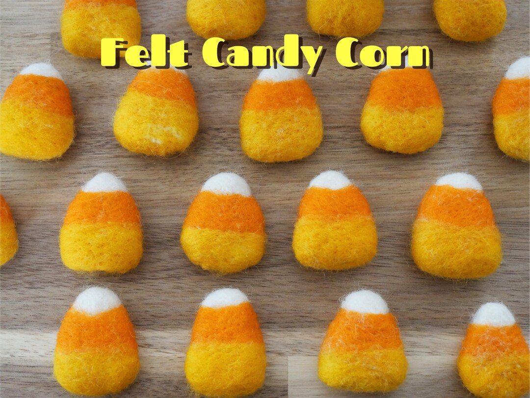Felt Candy Corns | Halloween Candy Corns | Candy Corn Garlands | Yellow ...