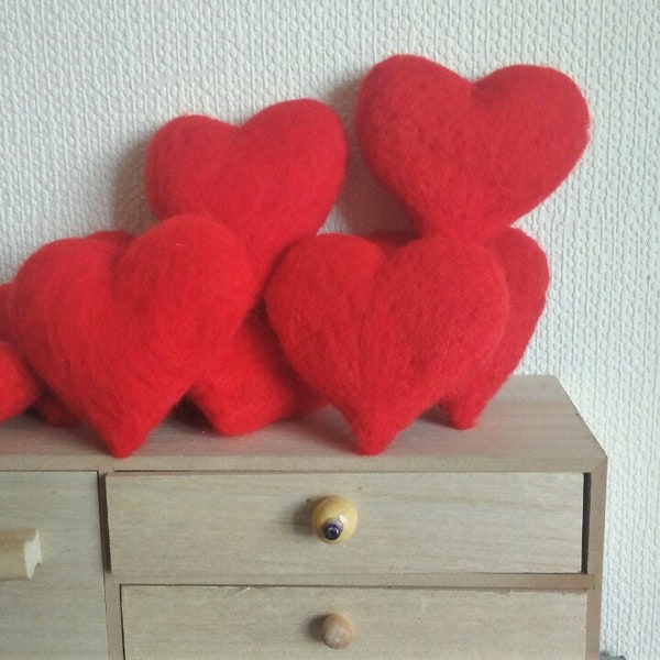 Wool Hearts - Etsy