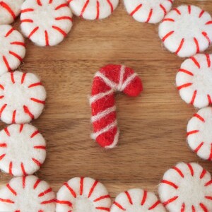Felt Candy Cane 100% Wool Felt | Felt Candy Canes | Christmas Felt ...