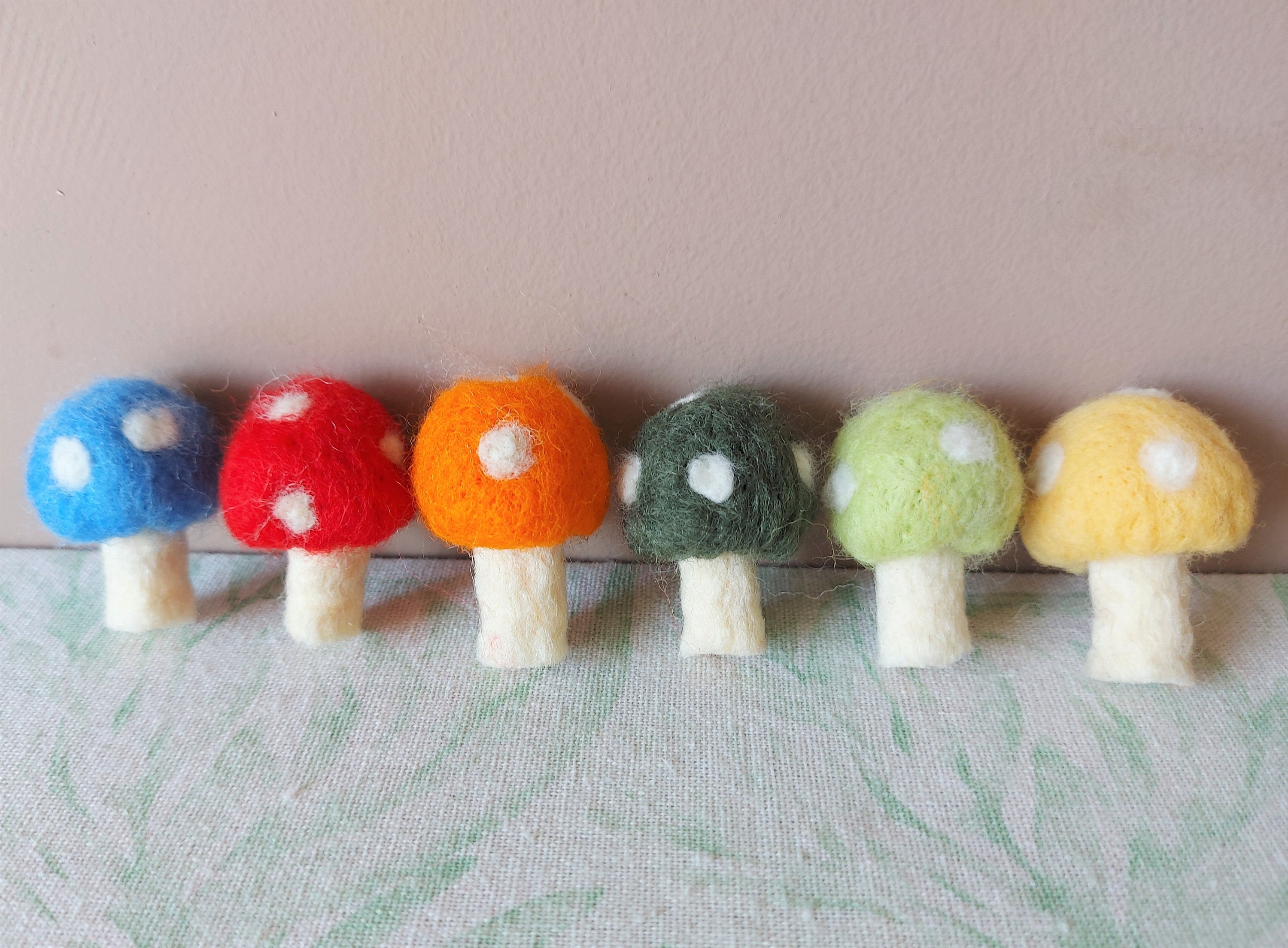 Filz Pilz / Filz Wald Fliegenpilz / Nadel gefilzt Pilz / DIY Baby ...