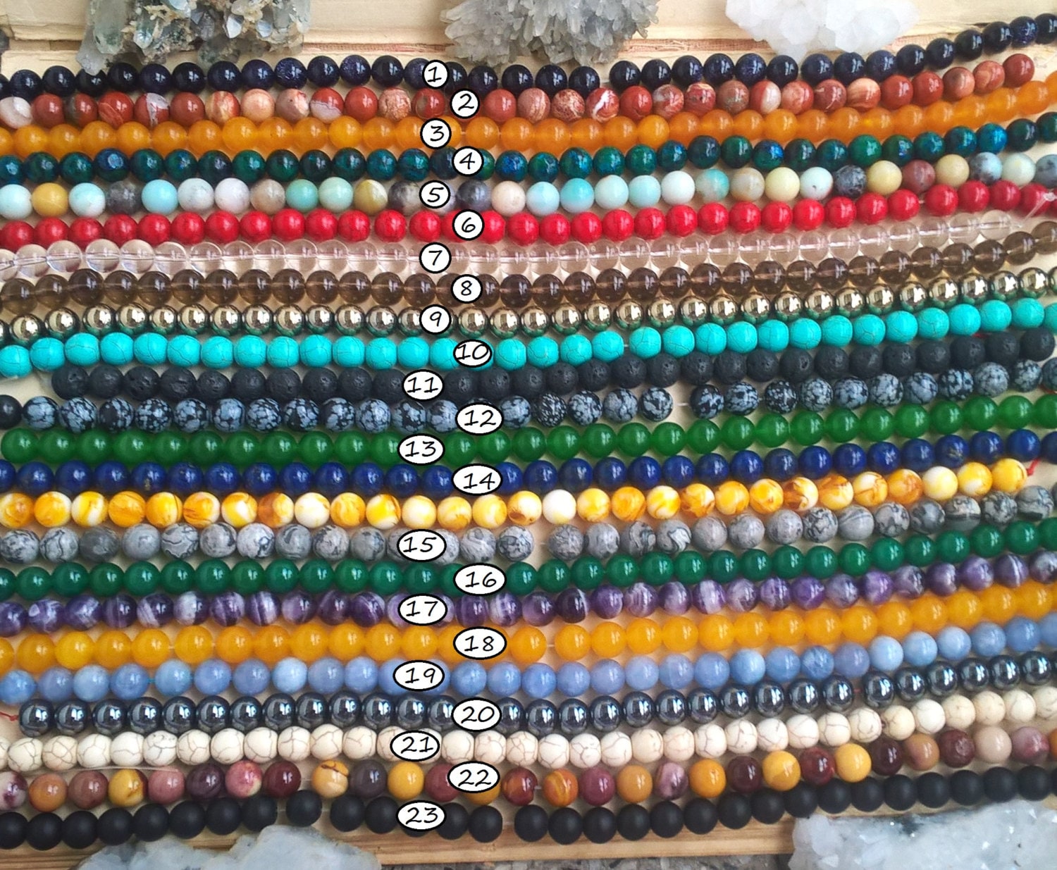 8mm Beads or 10mm Beads Gemstone Beads Natural Stones Beads in Bulk ...