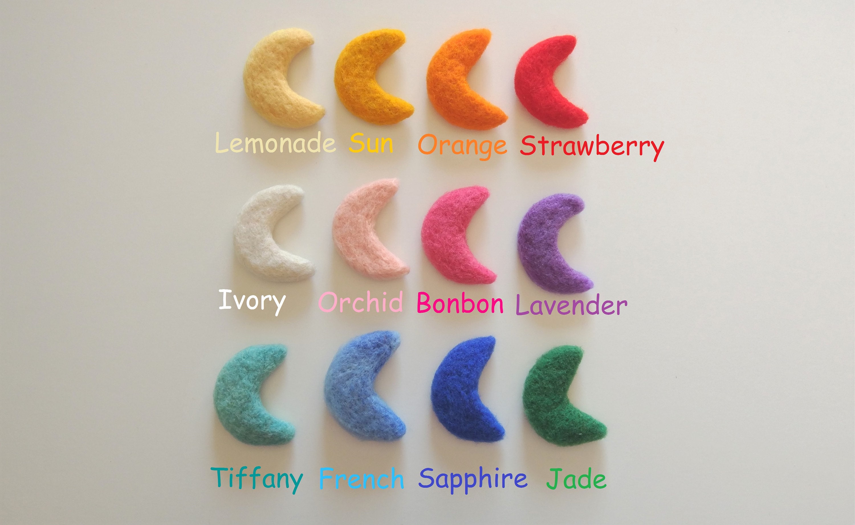 Moon and Stars Felt Mobile Felt Baby Mobile Felt Balls Felt | Etsy