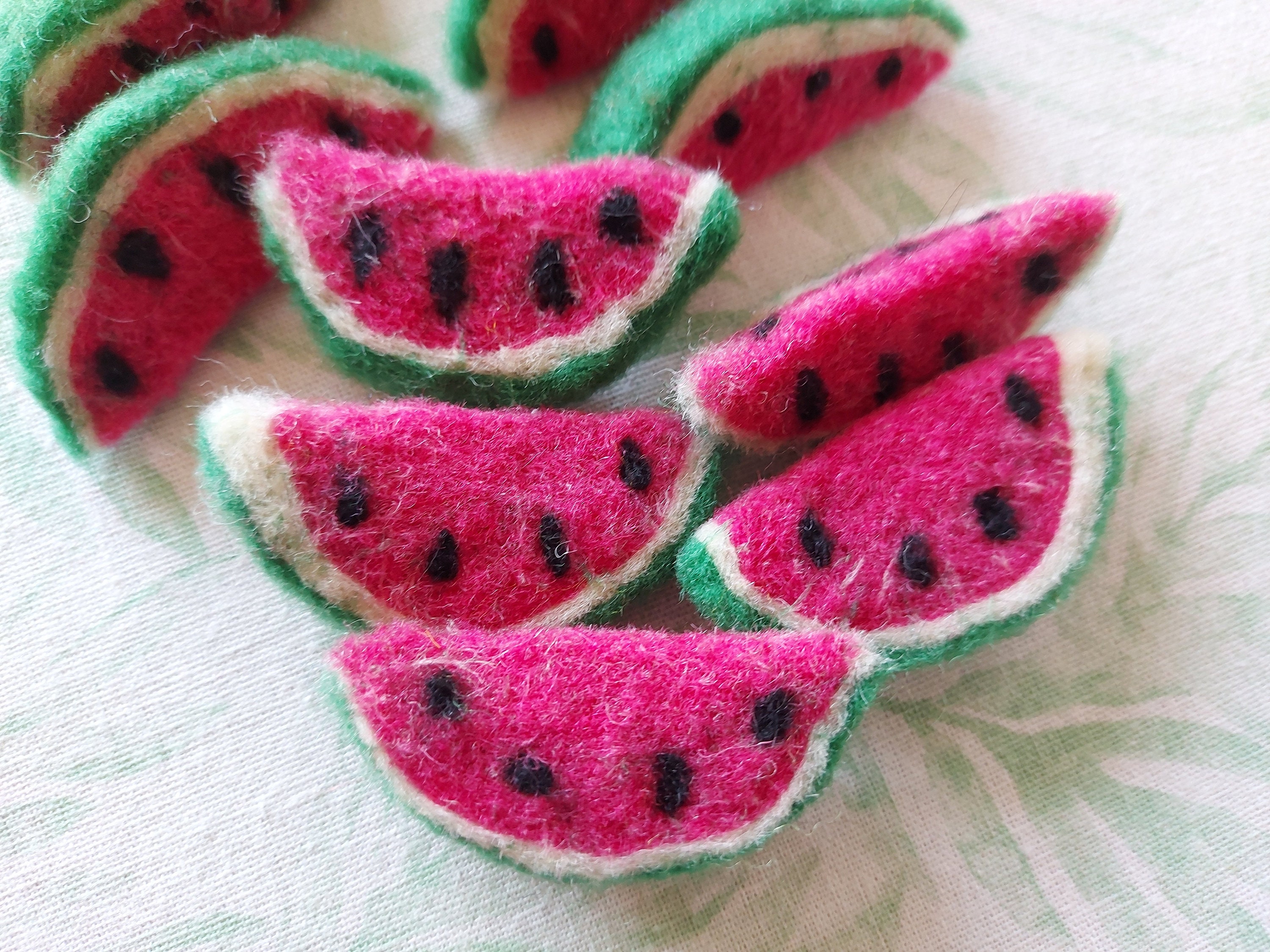 Felt Watermelon Slice / Felt Summer Fruits / Felt Watermelon | Etsy