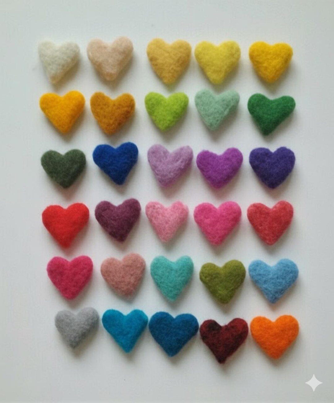 Wool Felt Hearts, DIY Garland and Banner, Spring Home Decor (10 Pcs) - Etsy