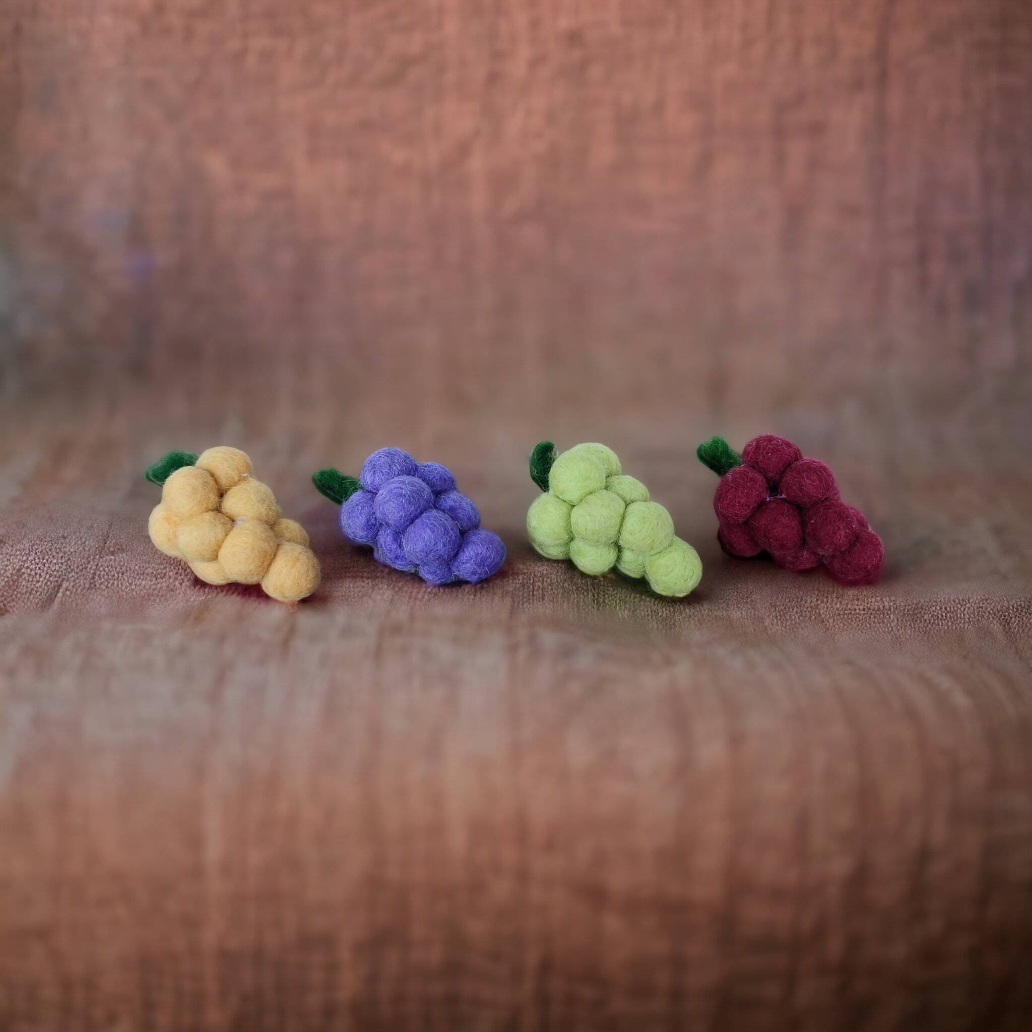 Handmade Wool Felt Grapes – Pretend Play Food, Montessori Toy - Etsy