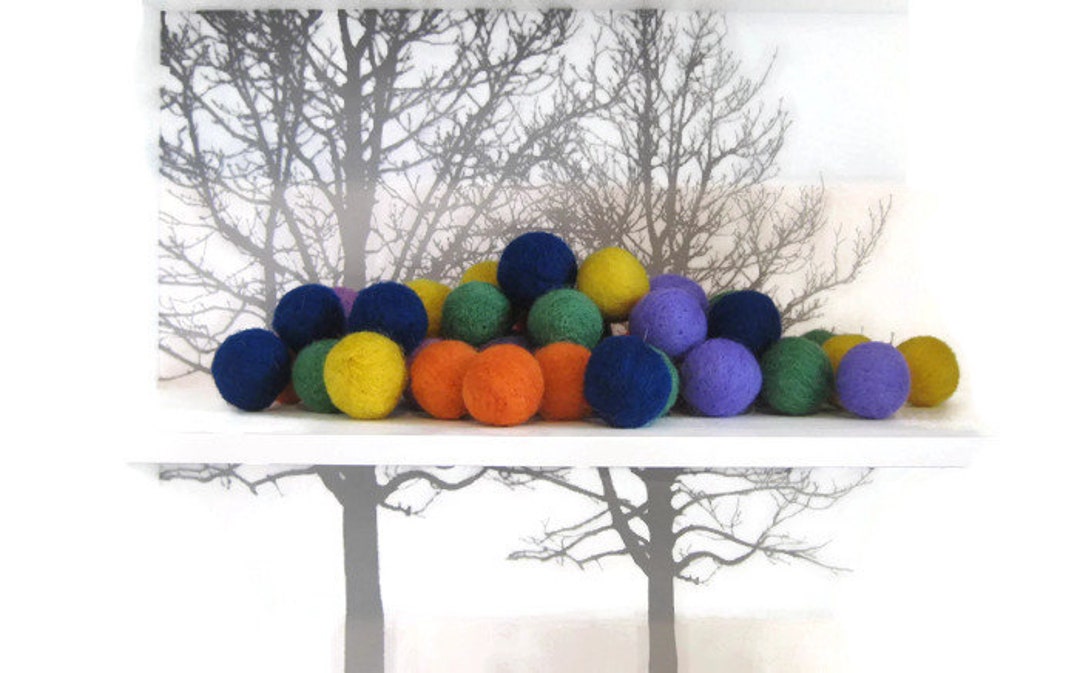 Jumbo Felt Balls - Large Felt Balls - Felt Balls in Bulk, Felt Beads ...