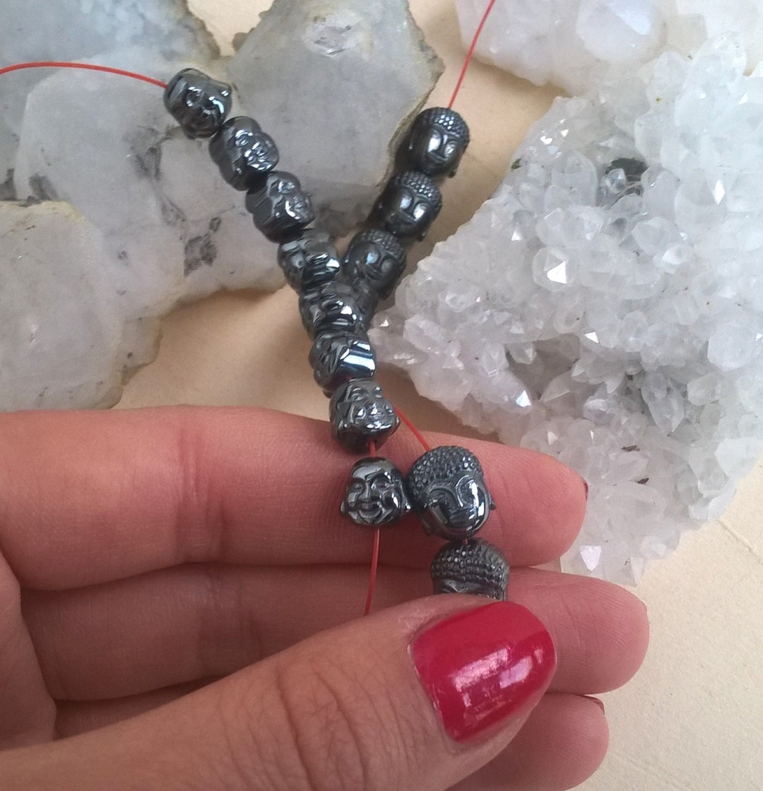 Buddha Charm, Buddha Beads, 10mm or 8mm Beads, Hematite Beads in Bulk ...