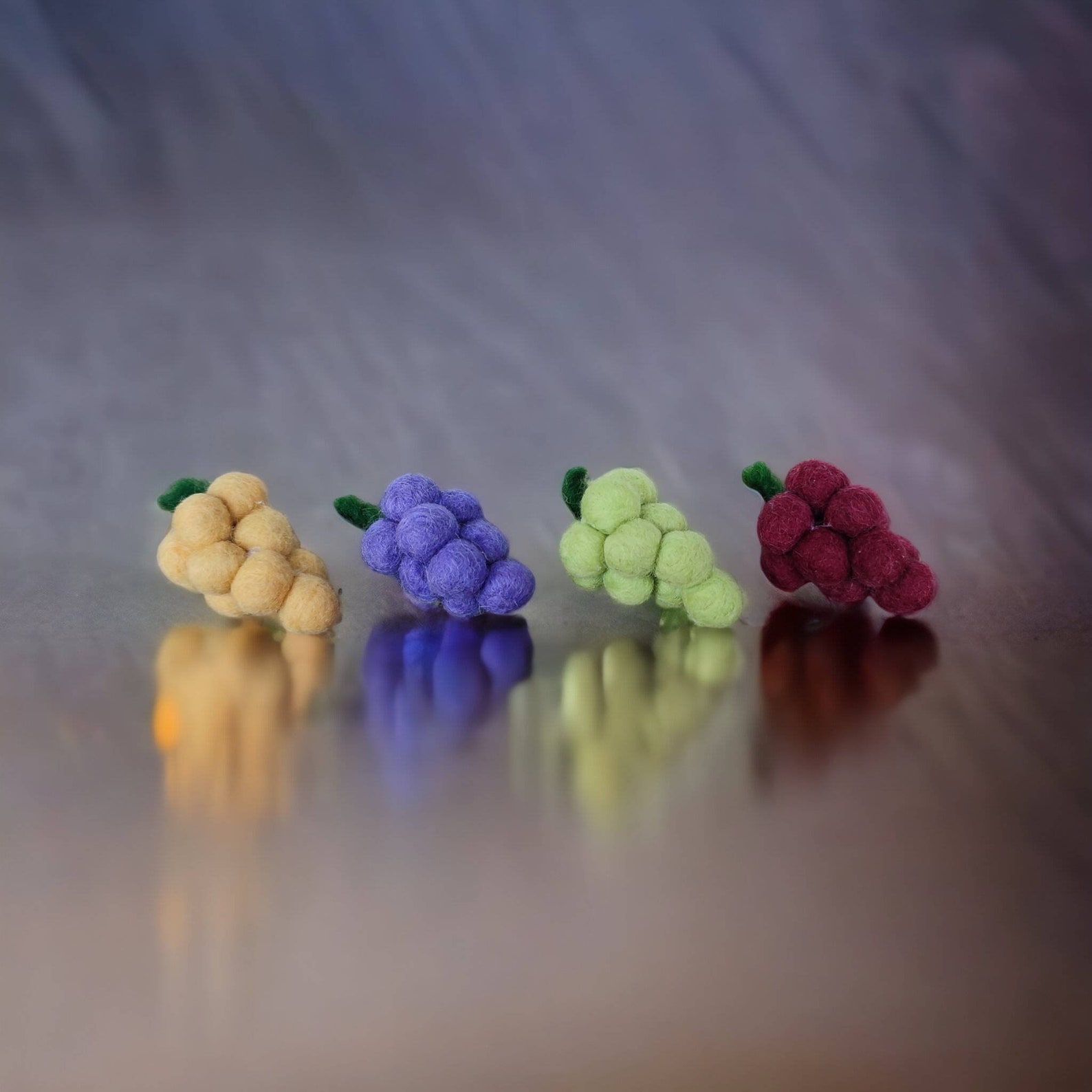 Handmade Wool Felt Grapes – Pretend Play Food, Montessori Toy - Etsy