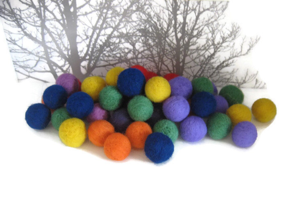 Jumbo Felt Balls - Large Felt Balls - Felt Balls in Bulk, Felt Beads ...