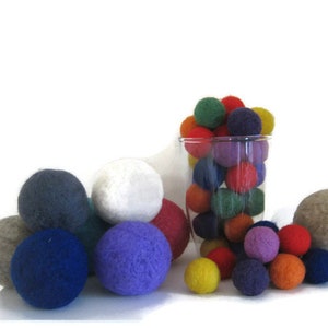 Jumbo Felt Balls - Large Felt Balls - Felt Balls in Bulk, Felt Beads ...