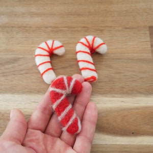 Felt Candy Cane 100% Wool Felt | Felt Candy Canes | Christmas Felt ...