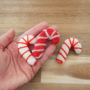 Felt Candy Cane 100% Wool Felt | Felt Candy Canes | Christmas Felt ...