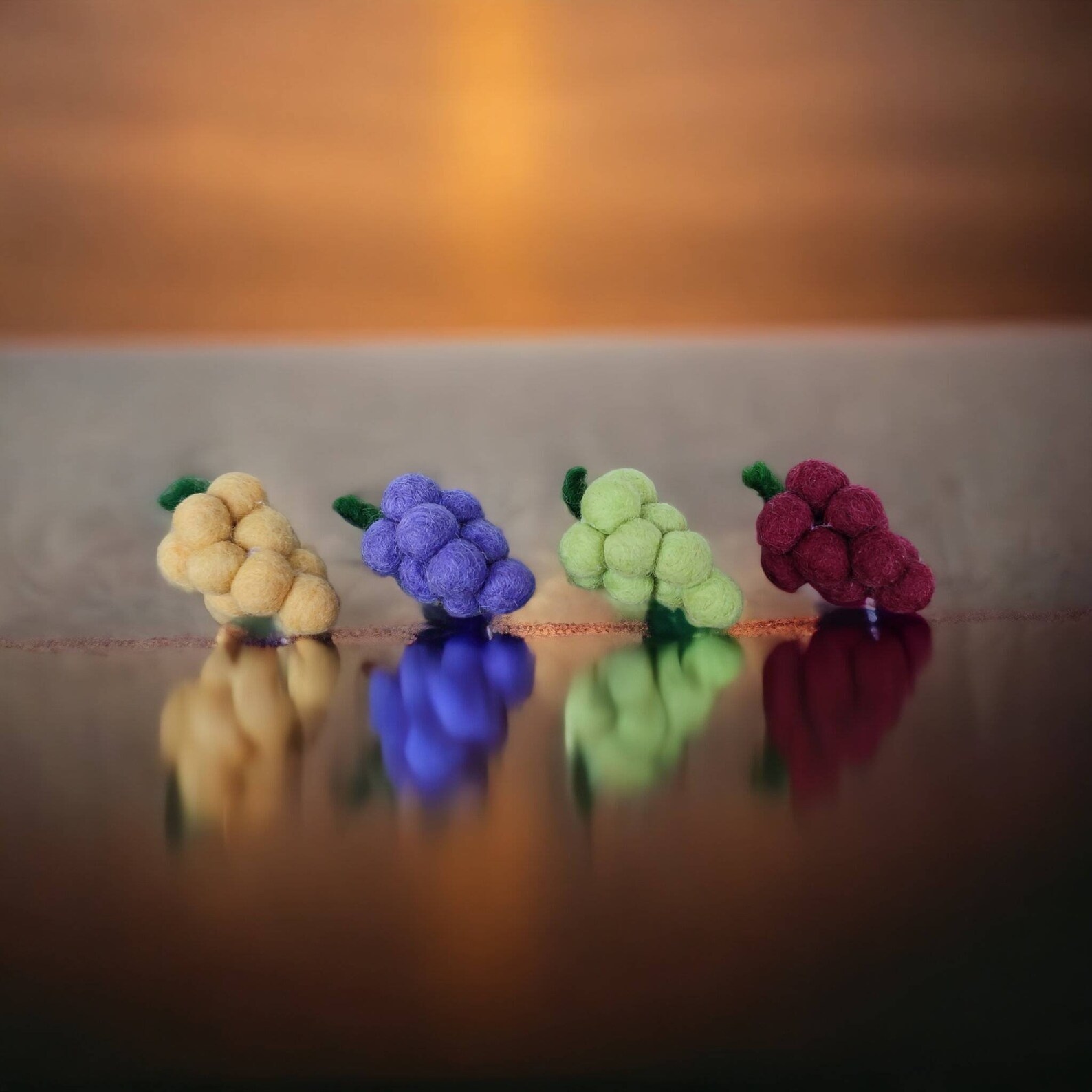 Handmade Wool Felt Grapes – Pretend Play Food, Montessori Toy - Etsy