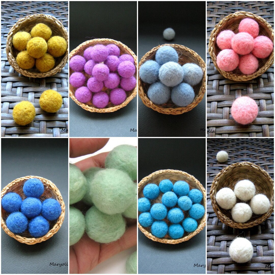 Jumbo Wool Felt Balls, Large 5cm 6cm 7cm Felt Balls, Wholesale Felt ...