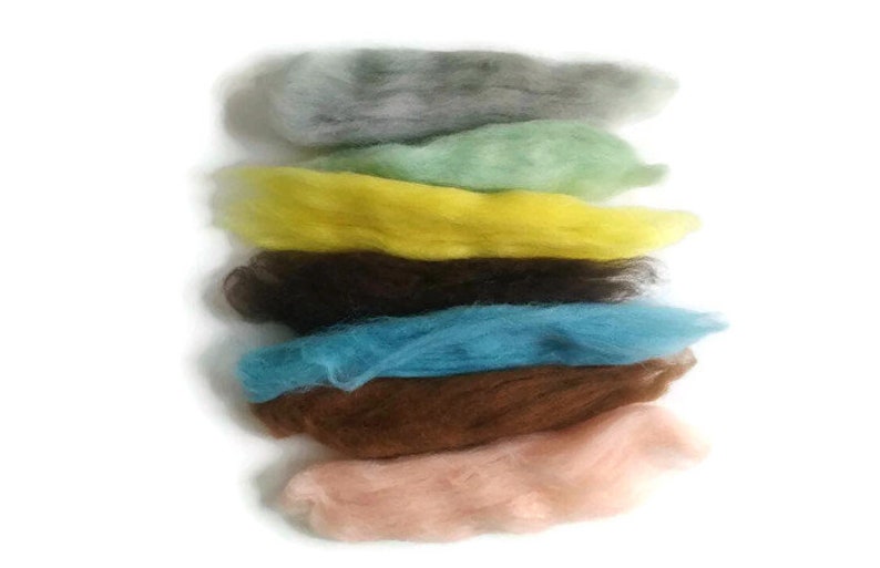 Wool Samples Wool Roving Packs Needle Felting Wool Wet | Etsy