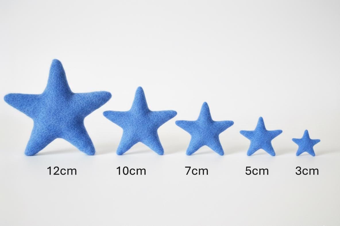Handmade Wool Felt Stars | Custom Nursery Mobile Toys - Etsy
