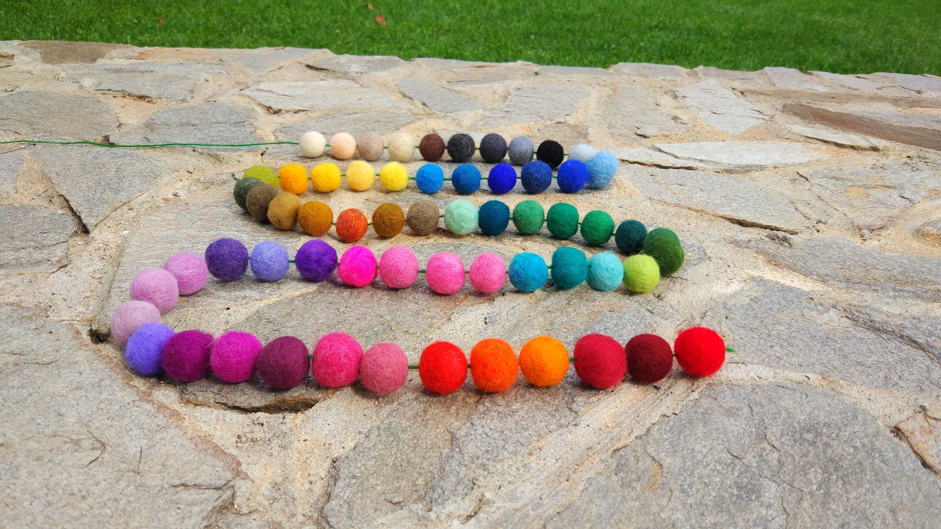 Wool Felt Balls Mix and Match 10 Mm/1 Cm Wool Felt Balls | Etsy