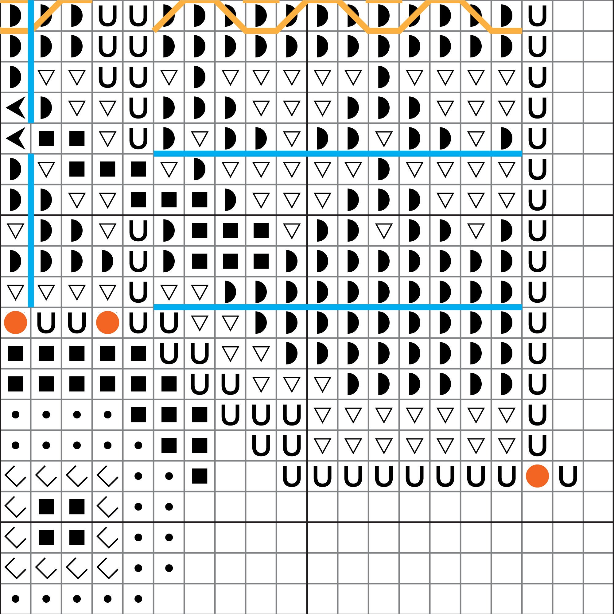 Garbage Trucks Roll Modern Cross Stitch Pattern Instant Download PDF ...